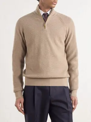 Zegna Oasi Cashmere Half-zip Sweater