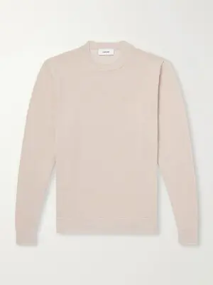 LARDINI Wool And Cashmere-blend Sweater - Neutrals