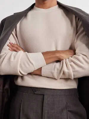 LARDINI Wool And Cashmere-blend Sweater