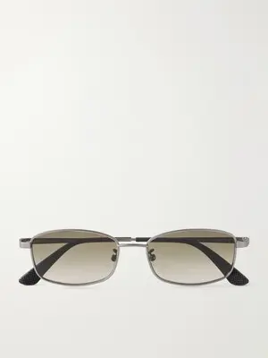 Our Legacy Librarian Round-frame Metal Sunglasses - Gray