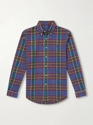 Polo Ralph Lauren Button-down Collar Checked Cotton-flannel Shirt