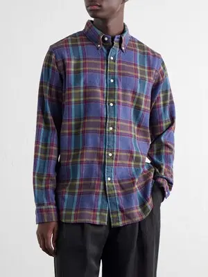 Polo Ralph Lauren Button-down Collar Checked Cotton-flannel Shirt