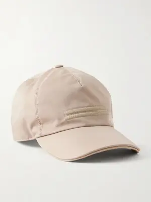 Zegna Logo-embellished Twill Baseball Cap - Neutrals