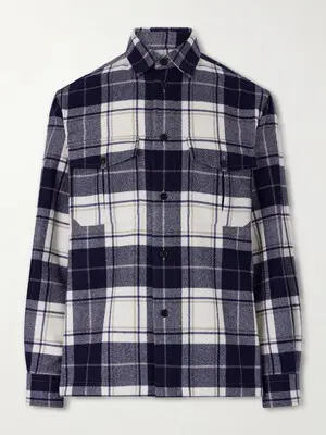 Dunhill Checked Cashmere Overshirt