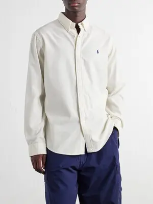 Polo Ralph Lauren Button-down Collar Cotton-corduroy Shirt - Neutrals