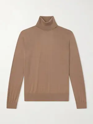 Dunhill Cashmere Rollneck Sweater - Brown