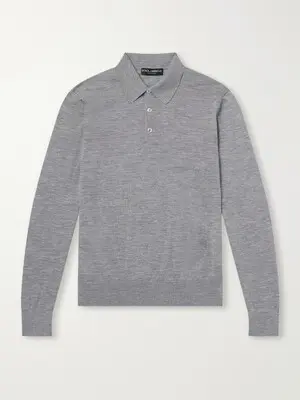 Dolce & Gabbana Cashmere Polo Sweater