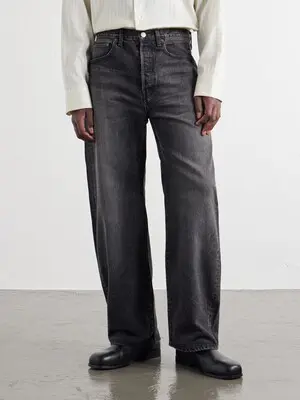 SSSTEIN Barrel-leg Denim Trousers