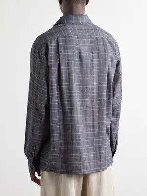 KARTIK RESEARCH Checked Cotton And Silk-blend Shirt