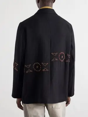 KARTIK RESEARCH Embroidered Wool Blazer