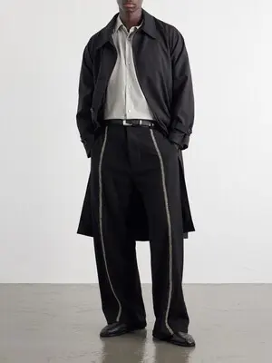 KARTIK RESEARCH Sultan Embroidered Wool Trousers