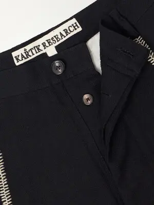 KARTIK RESEARCH Sultan Embroidered Wool Trousers