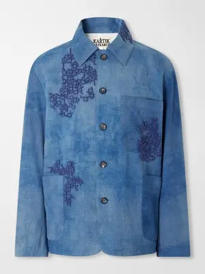 KARTIK RESEARCH Embroidered Cotton Chore Jacket