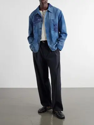 KARTIK RESEARCH Embroidered Cotton Chore Jacket