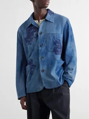 KARTIK RESEARCH Embroidered Cotton Chore Jacket