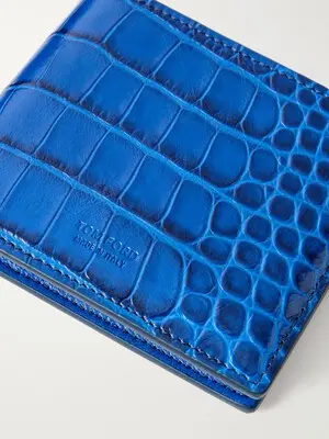 TOM FORD Croc-embossed Leather Wallet