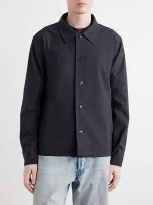 Nn07 Zander 10037 Pinstriped Recycled-woven Jacket