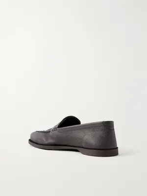 John Lobb Pace Full-grain Leather Loafers