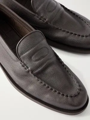 John Lobb Pace Full-grain Leather Loafers