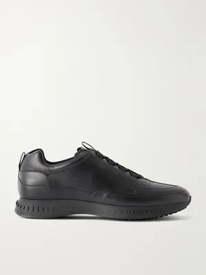 John Lobb Stream Leather Sneakers - Black