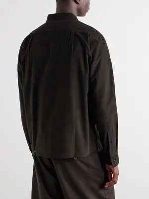 KARDO Chintan Embroidered Cotton-corduroy Shirt