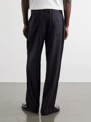 KARDO Antonio Straight-leg Embroidered Cotton Trousers