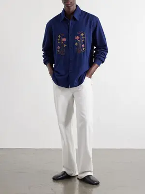 KARDO Luis Embroidered Cotton Shirt