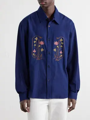 KARDO Luis Embroidered Cotton Shirt