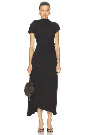 Citizens Of Humanity Kira Sculptural Dress - Chocolate