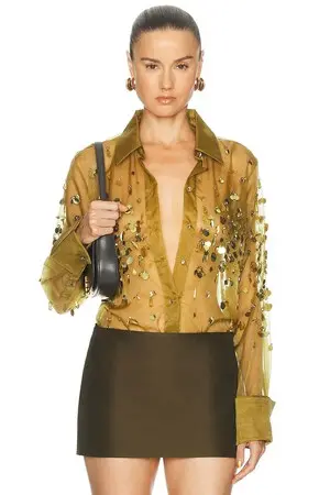 Retrofete Quilly Embroidered Blouse