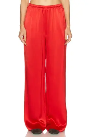 Sablyn Lexi Low Rise Relaxed Pull On Pant - Scarlet