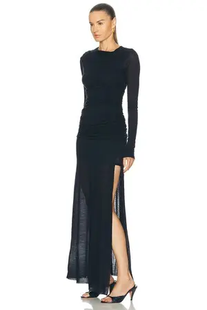 SEV Draped Knit Long Dress