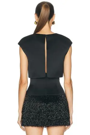 SEV Berthe Double Satin Top