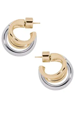 JENNIFER FISHER Triple Lilly Huggie Earrings - Two Tone