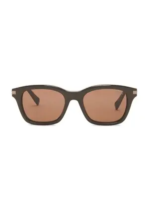 Zegna Geometric Acetate Sunglasses