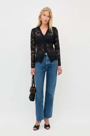Rixo Padma Blouse - Black