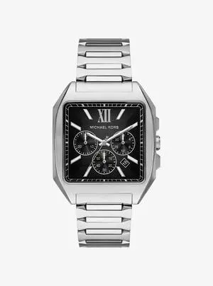 Michael Kors Hayes Oversized Sport Watch - Silver