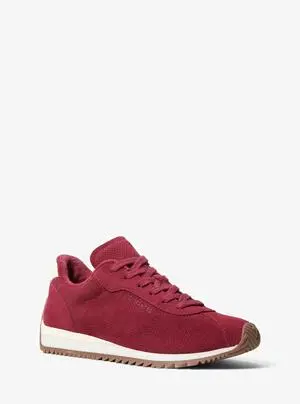 Michael Kors Rhodes Suede And Leather Trainer