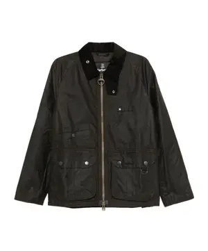 Barbour Corduroy-collar Wax-finish Jacket - Brown