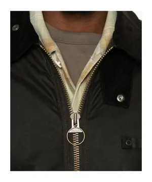 Barbour Corduroy-collar Wax-finish Jacket