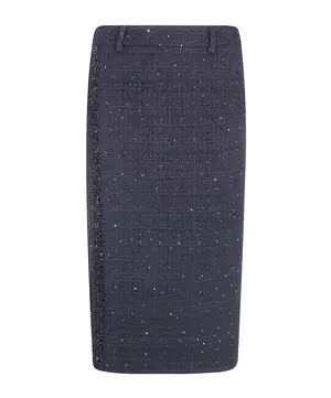 SEMICOUTURE Carlene Pencil Skirt - Navy