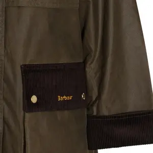 Barbour Contrast-collar Long Field Coat
