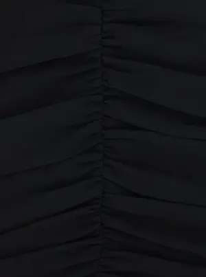 ROTATE BY BIRGER CHRISTENSEN Ruched Sequin-embellished Ruffled Mini Dress