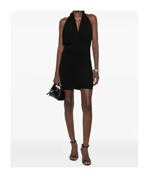 ROTATE BY BIRGER CHRISTENSEN Ruched Sequin-embellished Ruffled Mini Dress