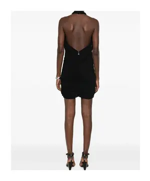 ROTATE BY BIRGER CHRISTENSEN Ruched Sequin-embellished Ruffled Mini Dress