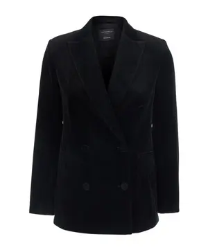 Antonelli Firenze Galbusera Velvet Double-breasted Blazer
