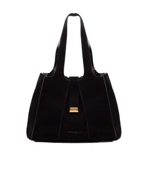 Roberto Festa Eloise Ribbed Tote Bag - Black