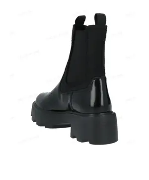 Tory Burch Glossed Leather Platform Boots