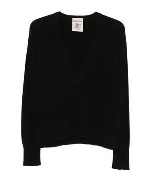 SEMICOUTURE V-neck Long-sleeve Knit Top - No
