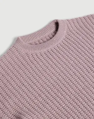 Brunello Cucinelli Pure Cotton Diamond Yarn Waffle Stitch Sweater